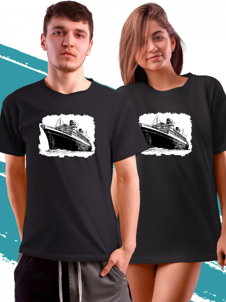 Футболка PhilShop-E, размер 54, цвет черный, 100 % хлопок - купить по выгодной цене в интернет ...