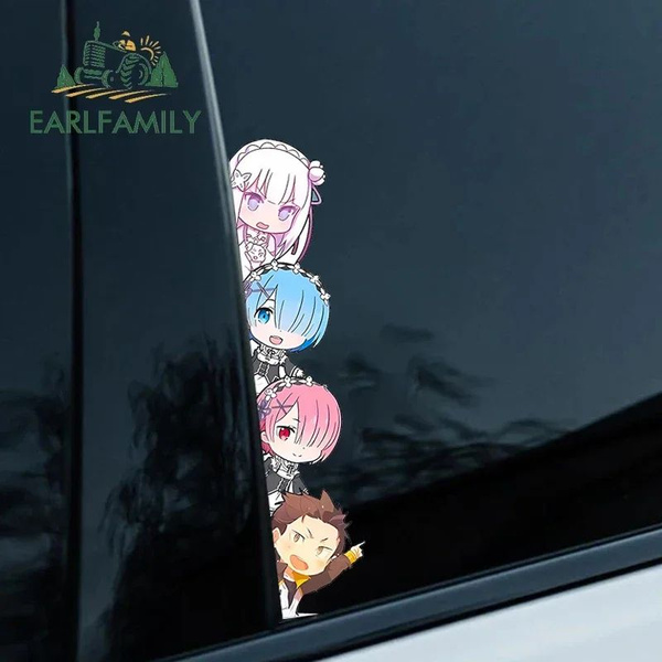 EARLFAMILY rem peeker Наклейки на машину Аниме Re in a different world ...