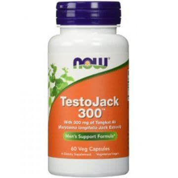 TestoJack 300 (тестобустер) 60 капсул NOW Foods - купить с доставкой по ...