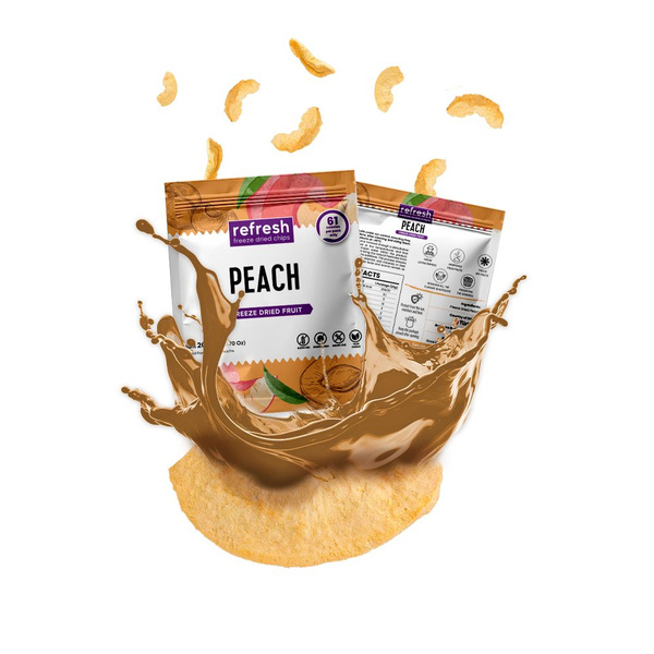 Refresh Chips Freeze Dried Peach - Сублимированные фруктовые чипсы 20г ...