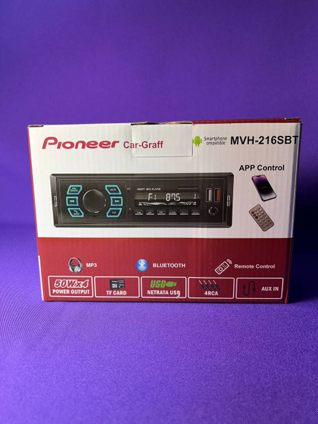 Автомагнитола с блютуз Pioneer MVH-216SBT пионер магнитола - купить с ...