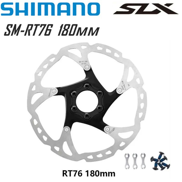 SHIMANO SLX SM-RT76, велосипедный тормозной диск с шестью гвоздями, 180 ...