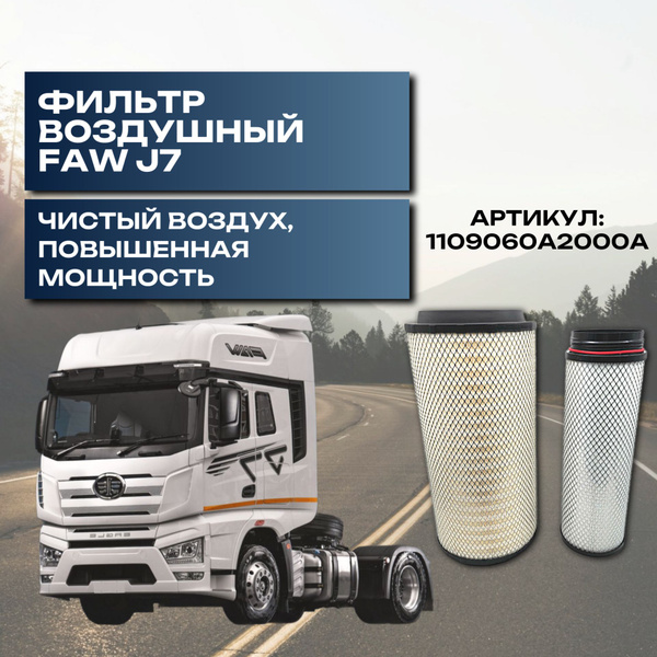 Фильтр воздушный для FAW J7 4180 купить на OZON по низкой цене (1511561203)