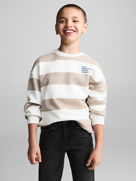 Джинсы Мальчики MANGO Kids черный Хлопок, размер 152 Бангладеш На любой сезон Повседневный ...