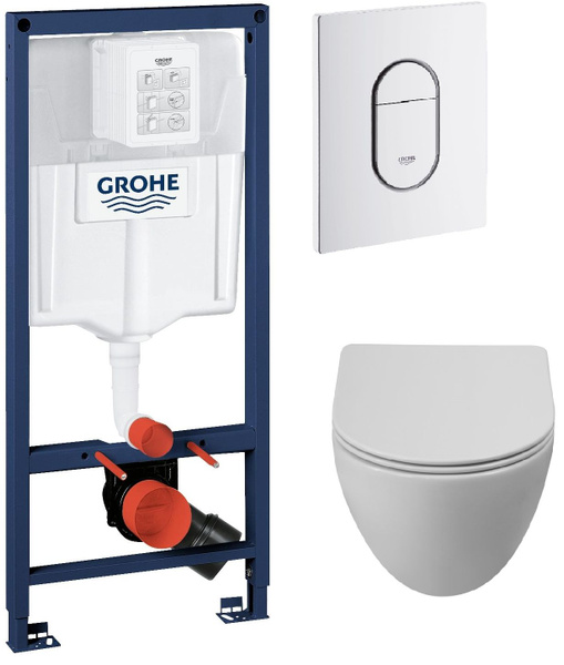 Комплект инсталляция Grohe Rapid SL 38844 SH0 c Унитазом Belbagno ...