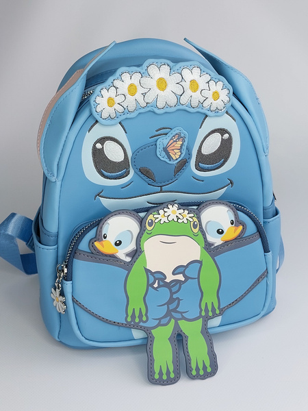 Сумка рюкзак Стич с лягушкой Stitch из мультика Лило и Стич Loungefly ...