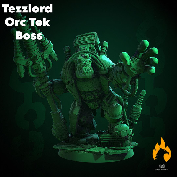 Характеристики Warhammer 40000 Орки / Tezzlord Orc Tek Boss / Миниатюры ...