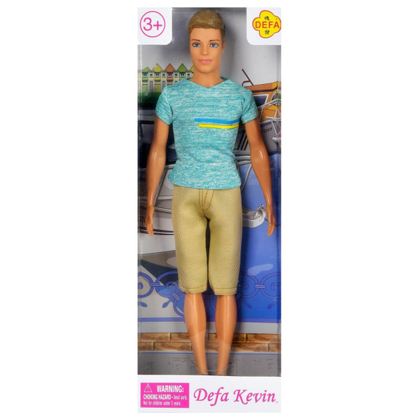 Кукла Defa Kevin Юноша в бирюзовой футболке 30 см 8372d/бирюзовая ...