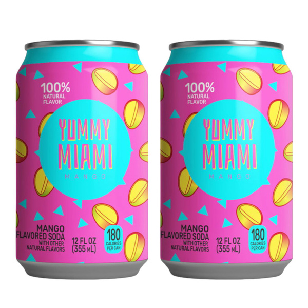 Газированный напиток Yummy Miami Mango 2 шт. 355 мл, США - купить с ...