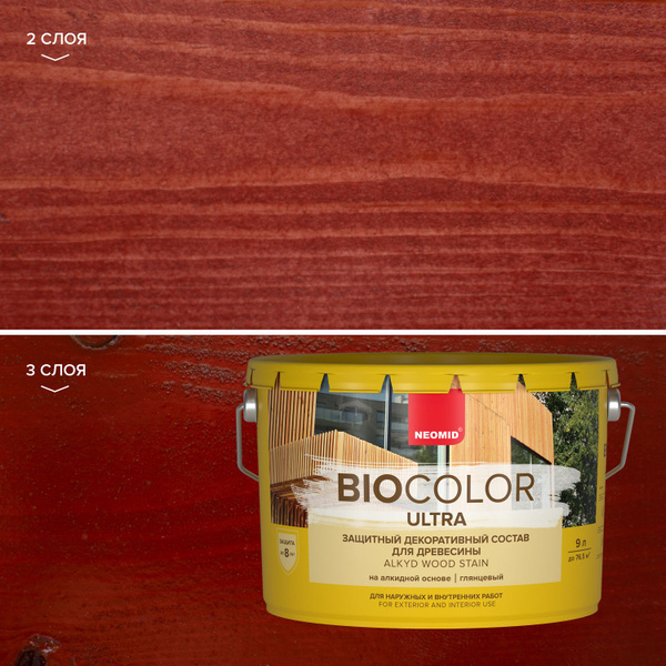 Состав защитный Neomid Bio Color Ultra (9л) махагон - купить с ...