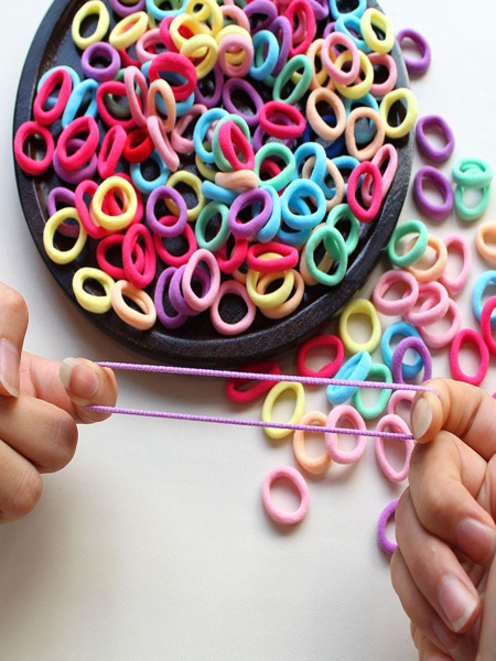 JIN NIAN BAO Резинка для волос 100 шт. - купить с доставкой по выгодным ценам в интернет ...