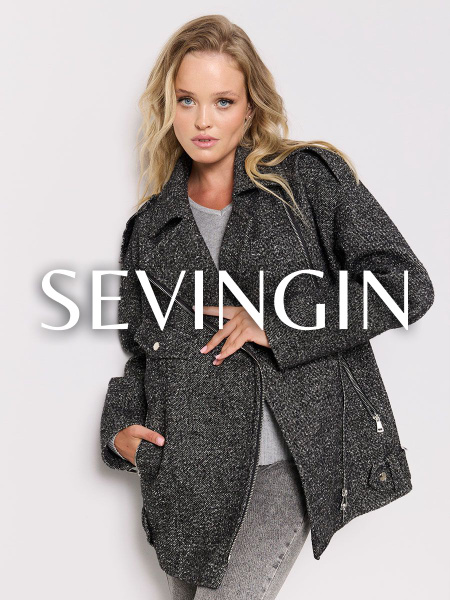 Пальто SEVINGIN, Демисезон, размер 50, цвет черный сахара, Драп ...