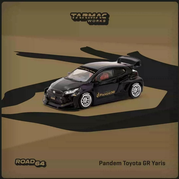 Машинка Tarmac Works TW 1/64 Toyota GR Yaris Black Die-cast Alloy Car ...