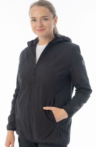 Куртка Женский BRODEKS Карманы, Воротник черный стойка Полиэстер, Спандекс, размер 52, 54 ...