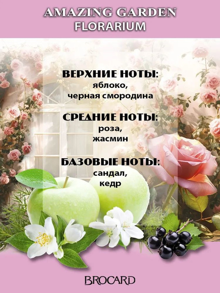 Brocard Туалетная вода Amazing Garden "Florarium"/"Флорариум", женская ...