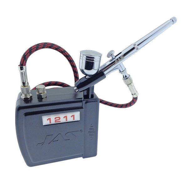 Набор для аэрографии JAS с аэрографом 1113, компрессором и шлангом,JAS ...