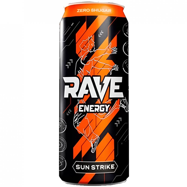 RAVE Энергетический напиток Sun Strike 0,5 мл купить на OZON по низкой ...