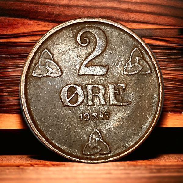 Монета Норвегия 2 эре 1947 года купить на OZON по низкой цене (1728352189)