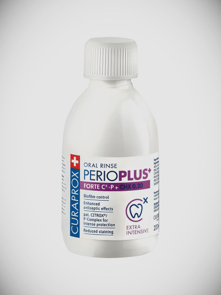 Ополаскиватель Perio Plus Forte с содержанием хлоргексидина 0,20% / CURAPROX / Oral Rinse Perio ...