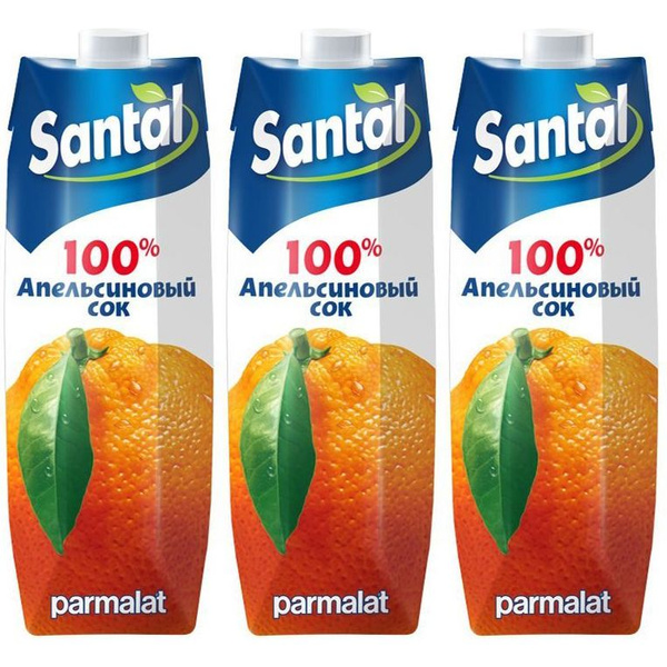 Сок Santal апельсиновый 1 л, набор: 3 штуки купить на OZON по низкой ...