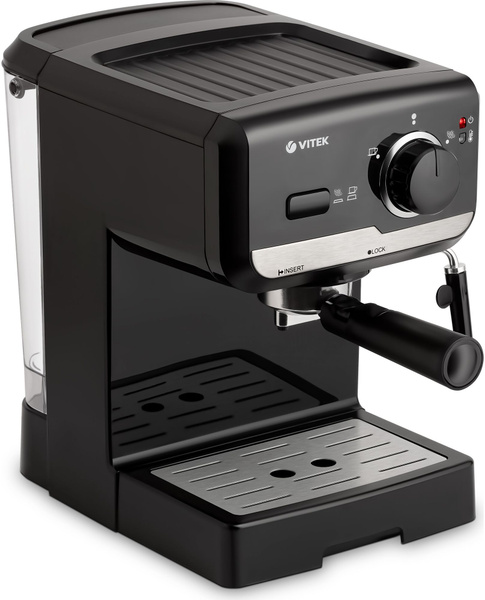 Кофеварка рожковая Vitek VT-1502 черный купить на OZON по низкой цене (1781384798)