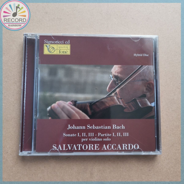 Johann Sebastian Bach Salvatore Accardo 2016 2CD настоящий Герметичная ...