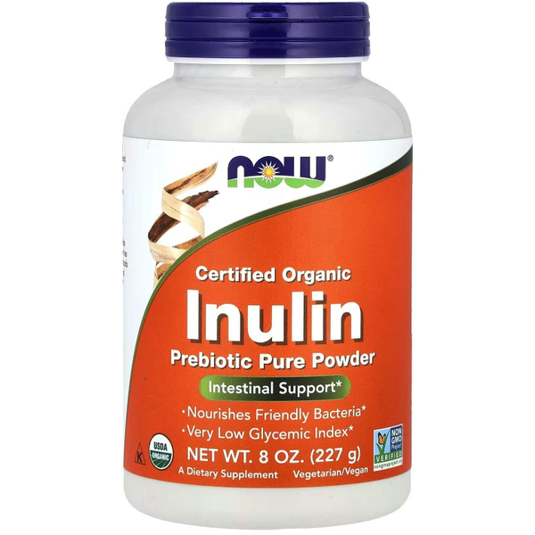 NOW Inulin Prebiotic Pure Powder 227 g / Инулин Пребиотик 227 грамм NOW ...