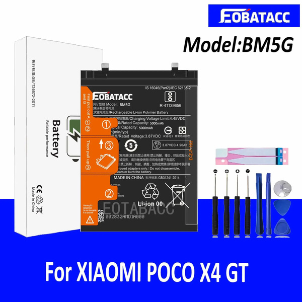 100% аккумулятор BM5G большой емкости для Xiaomi POCO X4 GT, сменный ...
