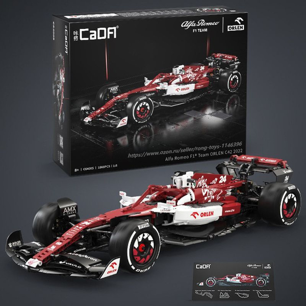 Конструктор техник, CaDA C64005, болид Alfa Romeo F1 Team ORLEN C42 1:8 ...