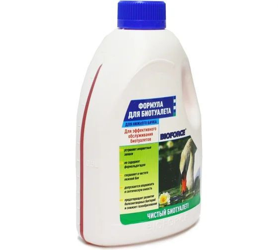 ФОРМУЛА для биотуалетов, для нижнего бачка, 1000 мл BIOFORCE bch-045 купить на OZON по низкой ...