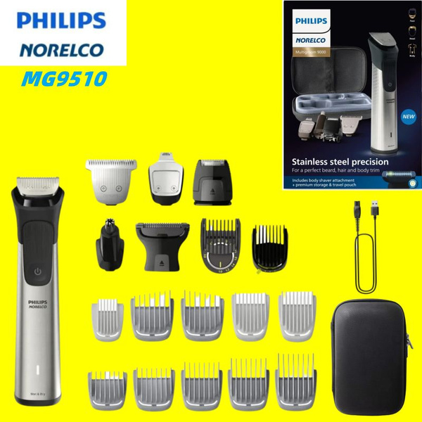 Philips Триммер для бороды и усов Philips Multigroom Series 9000/9510 ...