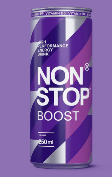 Безалкогольный энергетический напиток Non Stop Energy Boost 0.25 л по ...