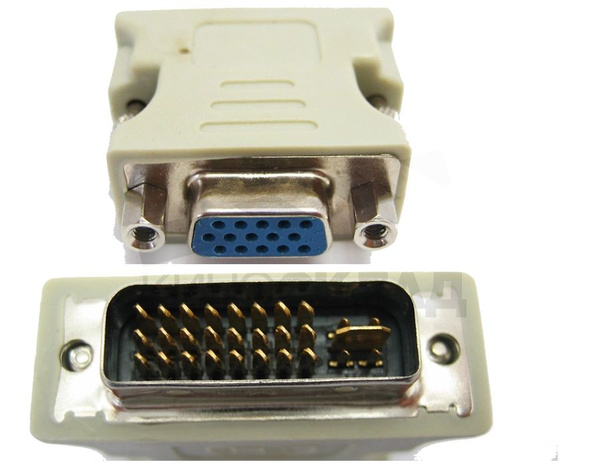 Переходник (адаптер) DVI-I вилка на VGA розетку купить на OZON по низкой цене (1857584113)