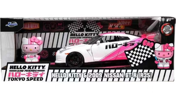 Машинка 1:24 JADA Hello Kitty 2009 nissan GT-R R35 купить на OZON по ...
