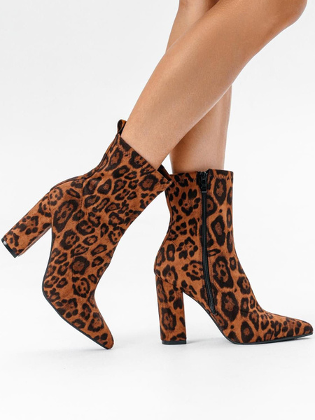 Ботильоны Женский Obba коричневый, размер 39 Демисезон F Молния Толстый каблук Италия купить c ...