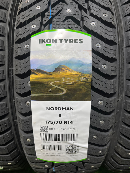 Ikon Nordman 8 Шины зимние 175/70 R14 88T Шипованные 414561 (1845005396)