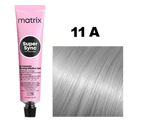Matrix Краска без аммиака SoColor Super Sync 11A экстра светлый блондин ...