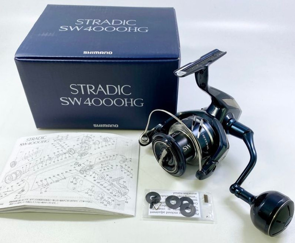 Катушка Shimano Stradic SW, Безынерционная, 4000HG, Передний фрикцион ...