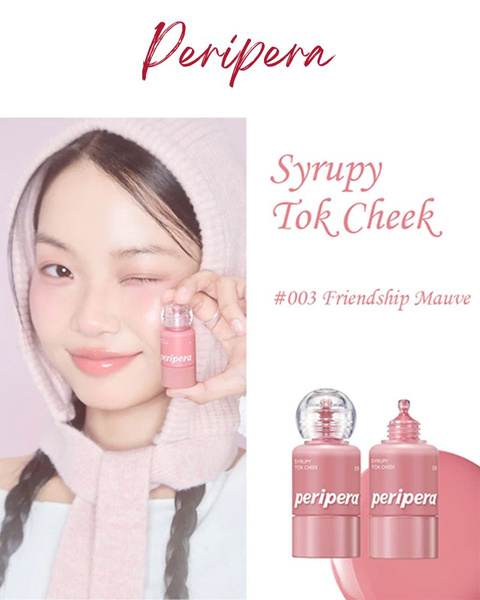 PERIPERA Syrupy Tok Cheek Жидкие румяна ,9 г - #03 Friendship Mauve ...