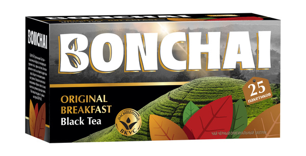 Чай в пакетиках чёрный Original Breakfast BONCHAI, 25 шт х 2 г купить ...