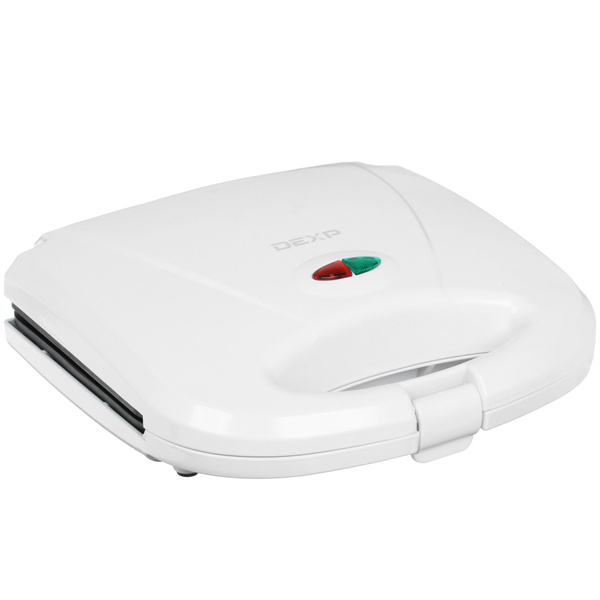 Вафельница Dexp WM-30 белый 750 Вт, венские вафли, 2 шт, антипригарное покрытие, корпус ...