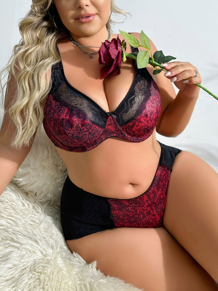 Комплект белья Женский красный Крючки Полиамид, Эластан, размер 85C Китай купить c доставкой на ...