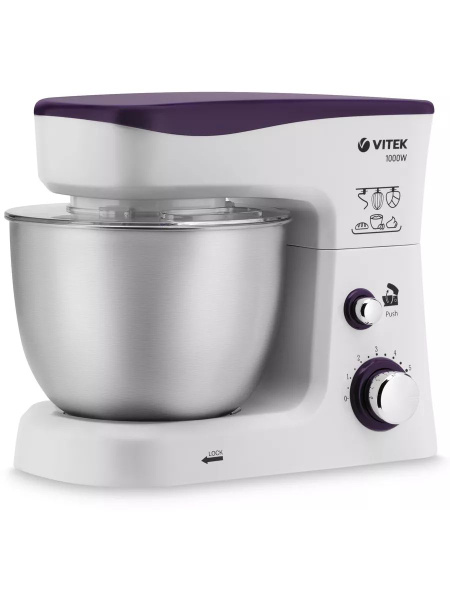Кухонная машина Vitek VT-1443 планетарное вращение 1000Вт белый купить на OZON по низкой цене ...