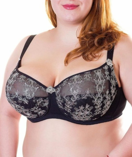 Бюстгальтер Женский Finikin, размер 100G черный Повседневный Китай Крючки Бант Орнамент ...