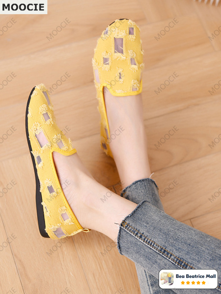Мокасины Женский MOOCIE желтый, размер 41 Без застёжки Демисезон купить c доставкой на OZON по ...