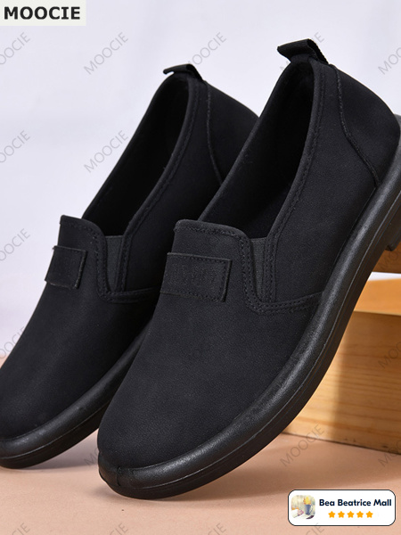 Мокасины Женский MOOCIE черный кристалл, размер 35 Без застёжки Демисезон купить c доставкой на ...