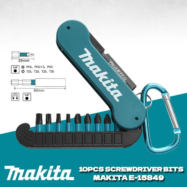Набор бит Makita E-15849 с карабином купить на OZON по низкой цене ...