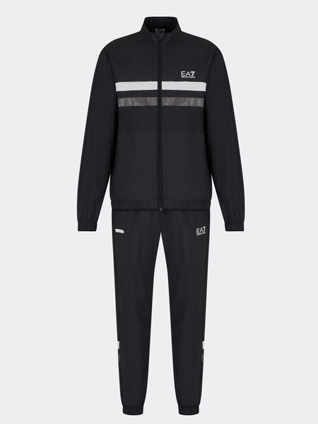 Комплект одежды Мужской EA7 Повседневный черный, размер 52, 54 Полиамид Китай На любой сезон ...