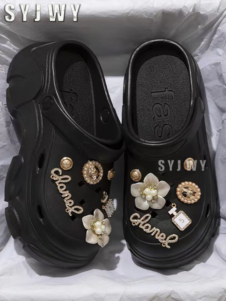 Сабо Женский SYJWY Полимерный материал, размер 36, 37 Закрытый нос, Легкая модель Без каблука ...