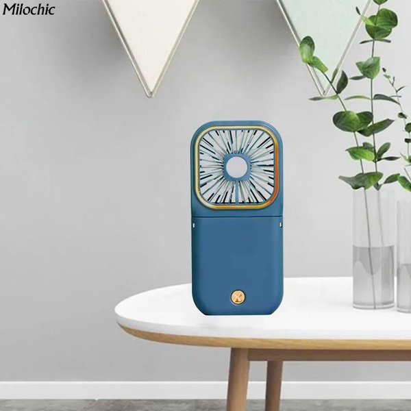 milochic Портативный вентилятор (Черный) Складной шейный , зарядка через USB ...